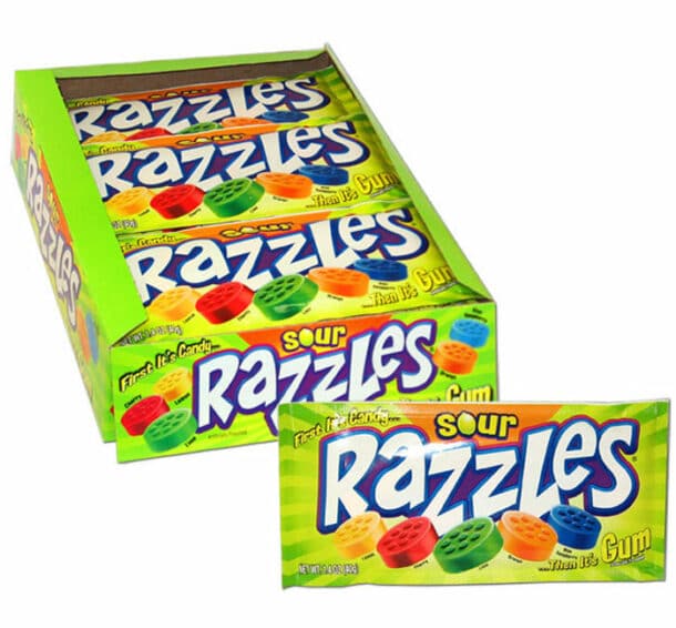 Pack of Razzle’s Sour – NaperNuts & Sweets