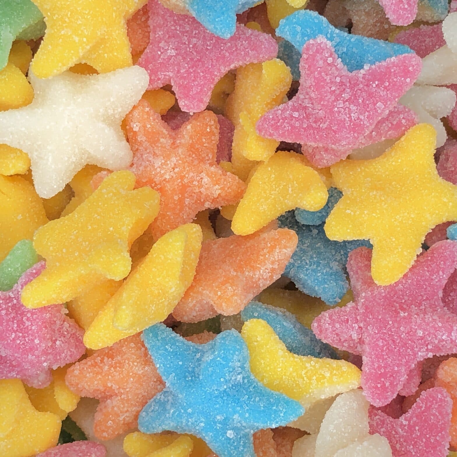 1/2 lb Sugared Gummi Starfish – NaperNuts & Sweets