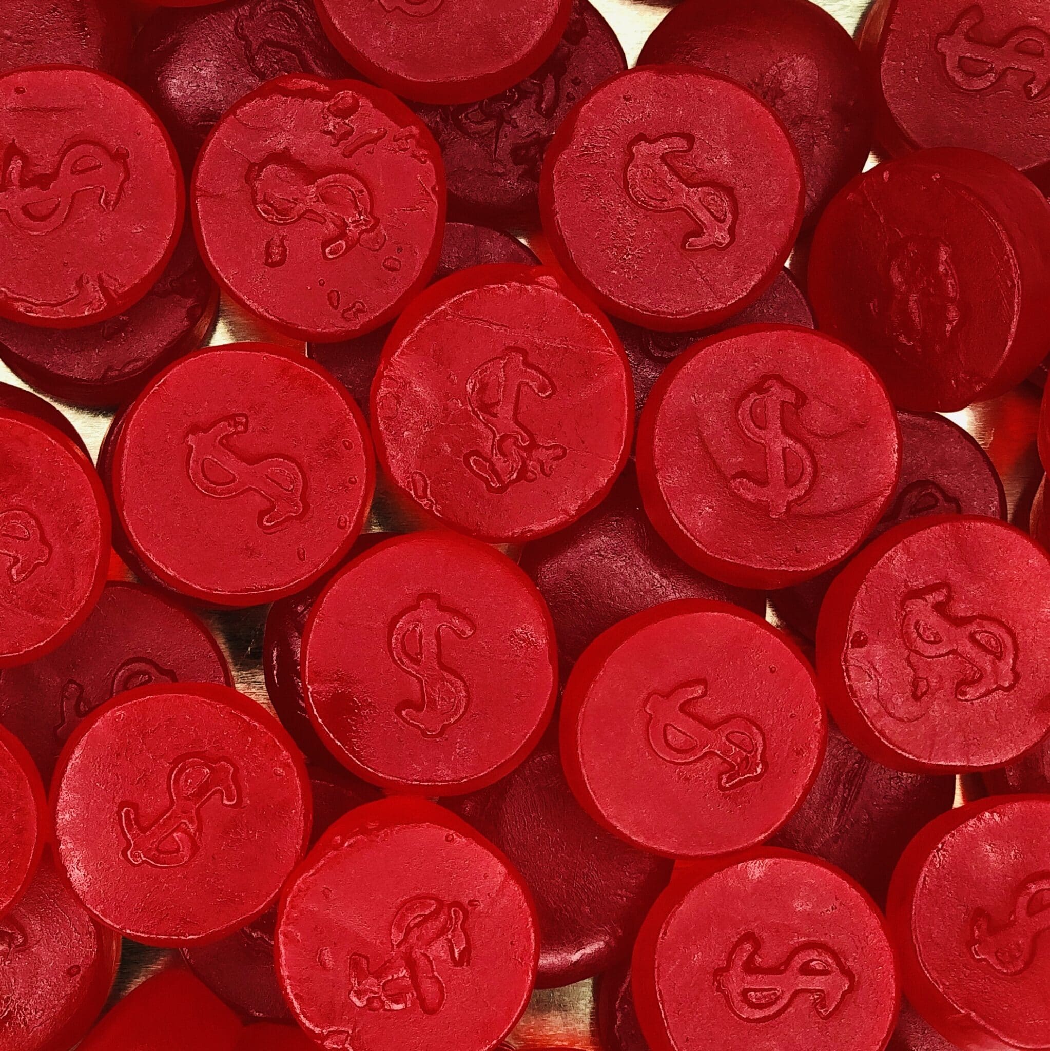 1/2 lb Cherry JuJu Coins – NaperNuts & Sweets